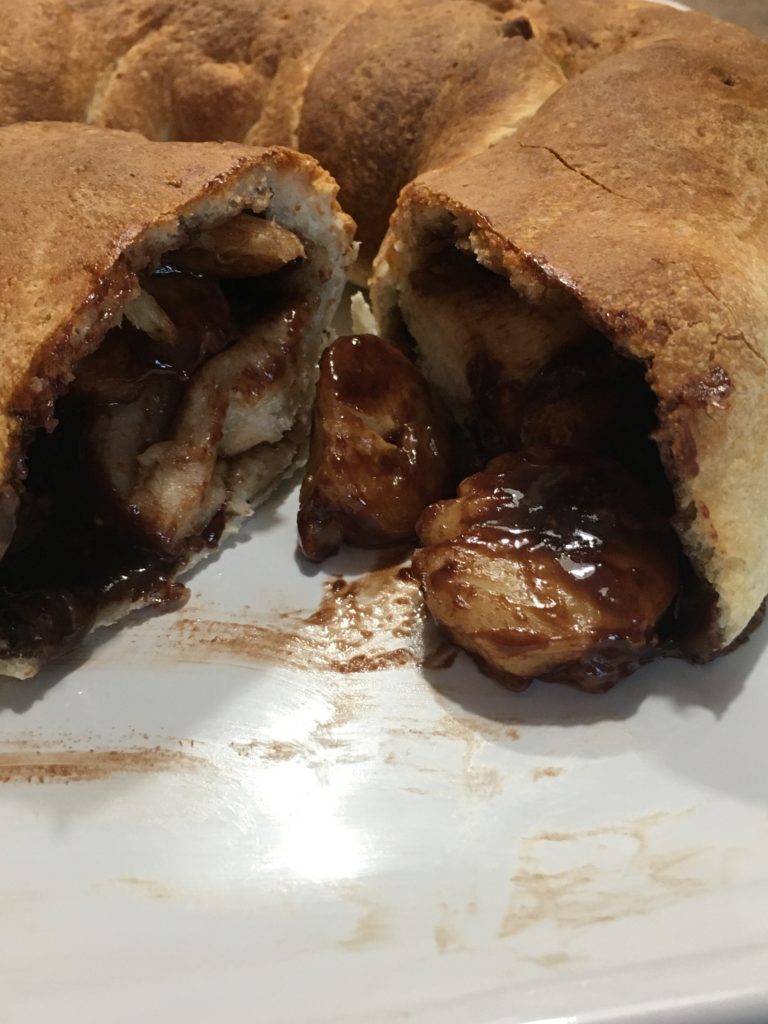 Ninja Foodi Chocolate Banana Calzone - Busy Hockey Mama